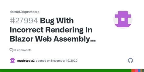 Bug With Incorrect Rendering In Blazor Web Assembly 50 When Using The Key Directive · Issue