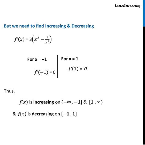 Misc Find Intervals F X X X X Is Increasing