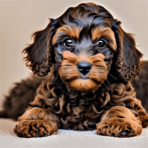 Cockapoo Puppy Face · Creative Fabrica