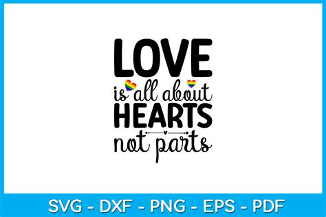 Love Is All About Hearts Not Parts Shirt Graphic By Trendycreative