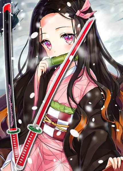 Характеристики Катана из аниме Клинок рассекающий демонов Незуко Камадо 104cm Jiang