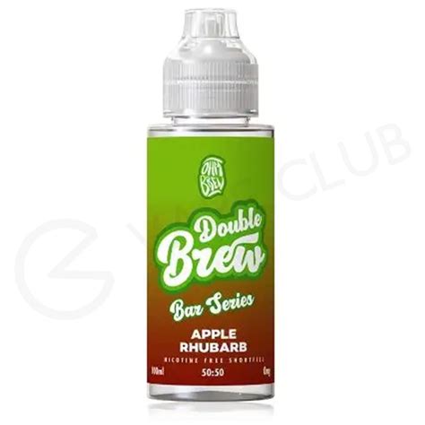 Apple Rhubarb Double Brew Bar Series E Liquid 100ml 2 For £20