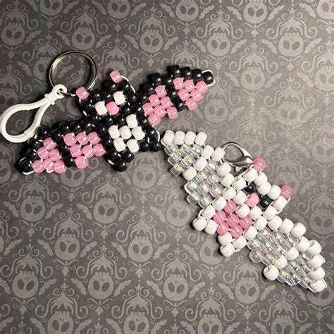 Pastel Goth Kandi Bat Keychains Etsy
