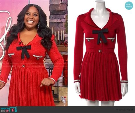 Wornontv Sherris Red Bow Front Dress On Sherri Sherri Shepherd