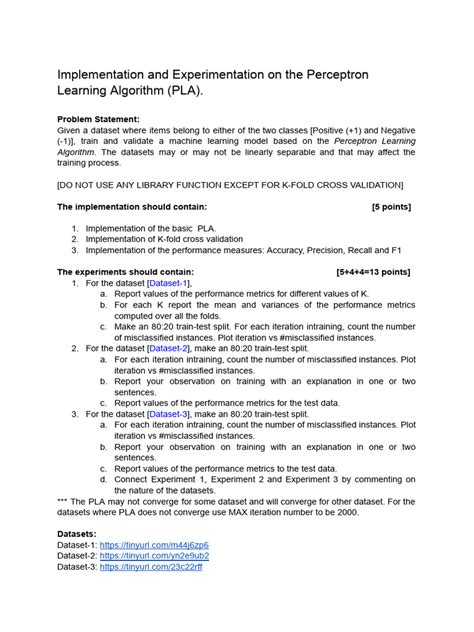 Assignment 1 Problem Statement Download Free Pdf Machine Learning