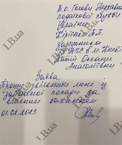 Датій написала заяву на звільнення ЗМІ
