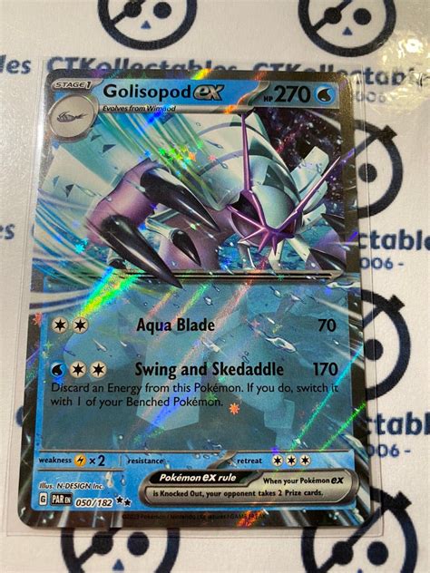 Golisopod Ex Ultra Rare 050182 2023 Paradox Rift Pokémon Tcg