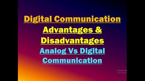 Digital Vs Analog Advantages Disadvantages At Hunter Peacock Blog