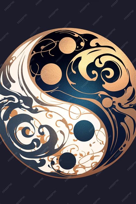 Korean Yinyang Patterns With Balanced Designs Premium Ai Generated Vector