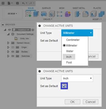 Change And Modify Units In Fusion 360 2 Methods BIM And Beam