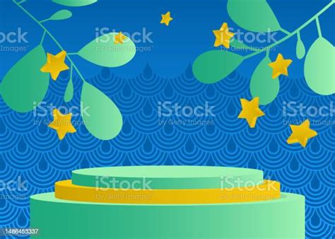 파란색 노란색 및 청록색 제품 디스플레이 실린더 받침대 연단 프리젠테이션을 위한 모형 현실적인 벡터 스테이지 쇼케이스 0명에 대한 스톡 벡터 아트 및 기타 이미지 Istock