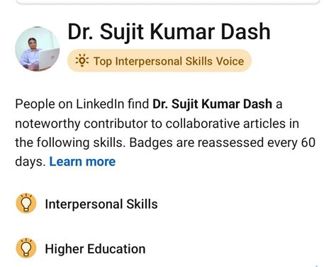 Dr Sujit Kumar Dash On Linkedin Highereducation Linkedin Learning