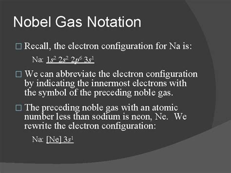 Electron Orbital Notation Noble Gas Notation And Valence