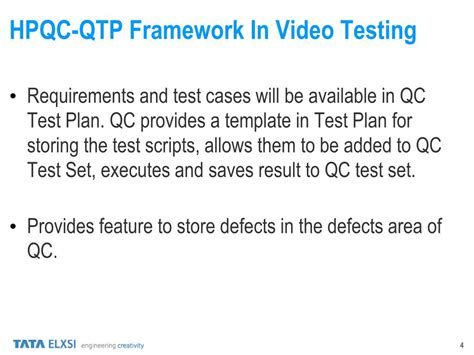 PPT Performance Optimization In QTP Execution Over Video Automation Testing PowerPoint