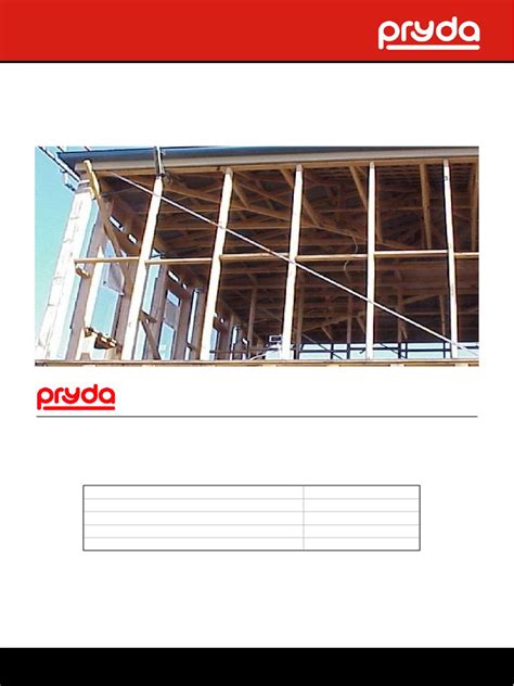 Pryda Bracing Installation Guide Pdf Truss Wall