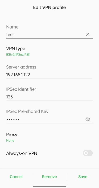 How To Connect To Omada Router Using IKEv2 VPN Of Android IOS TP Link
