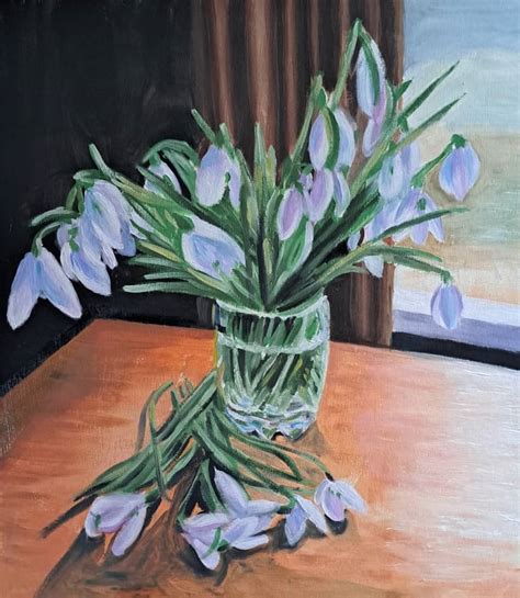 Картина «Весна в стакане Картон Масло 2023 г