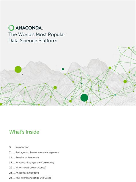 Anaconda The Worlds Most Popular Data Science Platform Pdf Information Technology Software