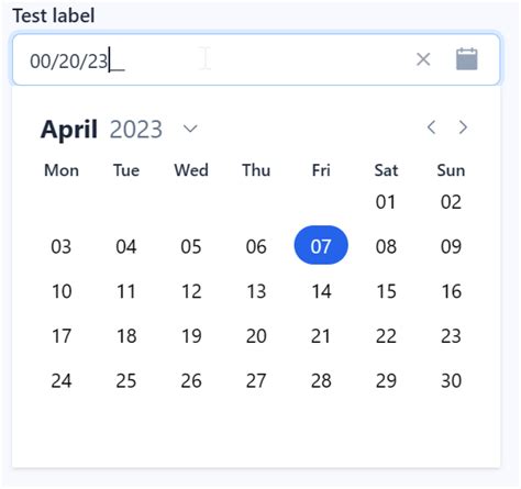 Datedatetime Input Dislocated Date Mask When Selecting A Date From