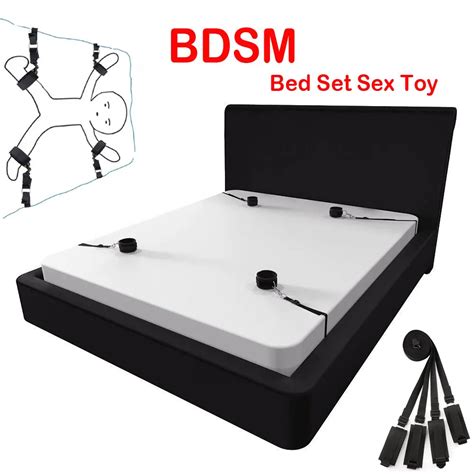 Bdsm Bed Set Sex Toy Handcuffs For Couple Woman Adult Kit Supplies Bdsm