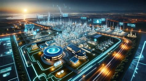 High Tech Industrial Control Room Monitoring Manufacturing Processes Leveraging Advanced