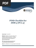Pcl 5 Stress Response Questionnaire Pdf Anger Fear