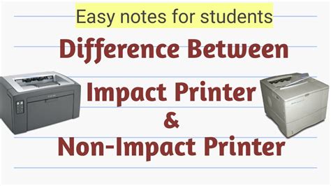 Non Impact Printers Working