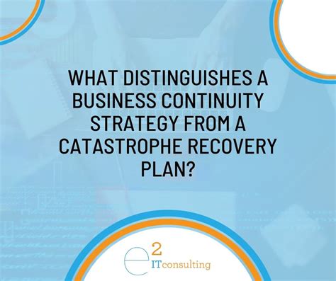 E2 It Consulting On Linkedin Businesscontinuity Business Disasterplan Cybersecure