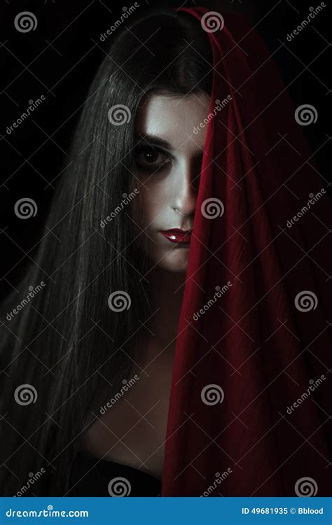 Vampire Girl Looking At The Camera Stock Image Image 49681935