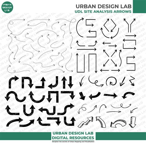 Architecture Site Analysis North Arrow Symbols