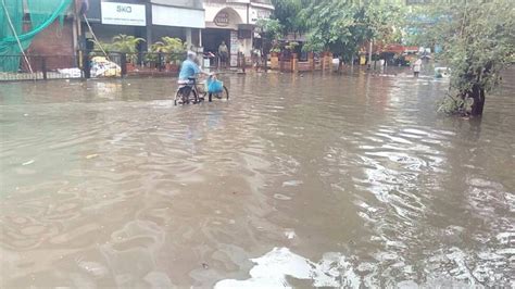 Navi Mumbai Sees Heavy Rain Nerul Panvel Turbhe Flooded Mumbai