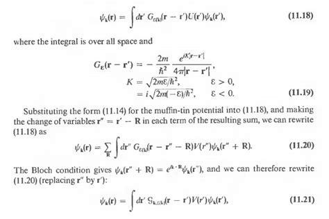 The Integral Equation For A Bloch Function In A Chegg Com