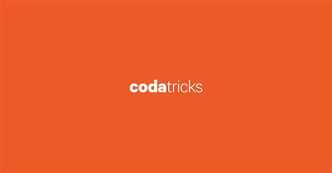 Work With Coda Tricks