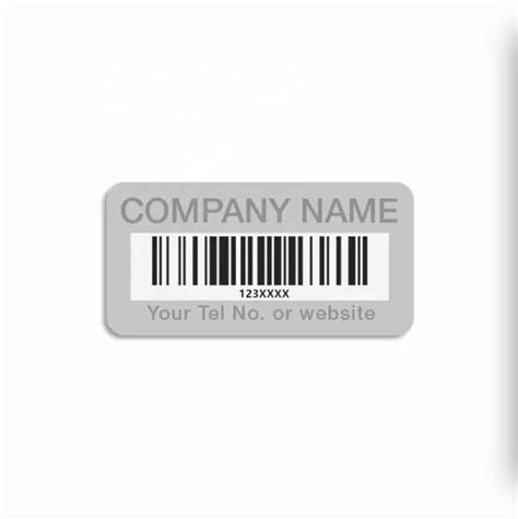 Custom Aluminium Asset Tag Serial Number Metal Logo Stickers