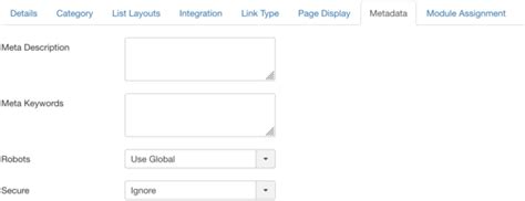 Help310 Menus Menu Item Weblink Category Joomla Documentation