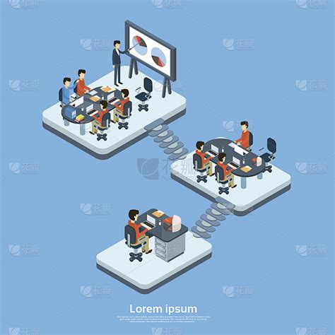 商务现代办公室内，公司结构楼层