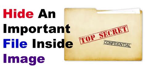 How To Hide File Inside Image Using Command Prompt Youtube