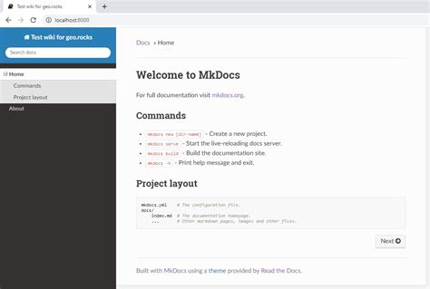 A Quick Readthedocs Wiki With Mkdocs Geography And Coding