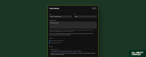 A Complete Guide To Using The Framer Cms In 2025 All About Framer