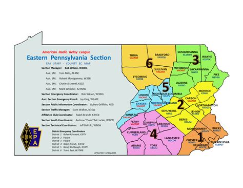 Epa Section Map 11302023 Arrl Epa Section