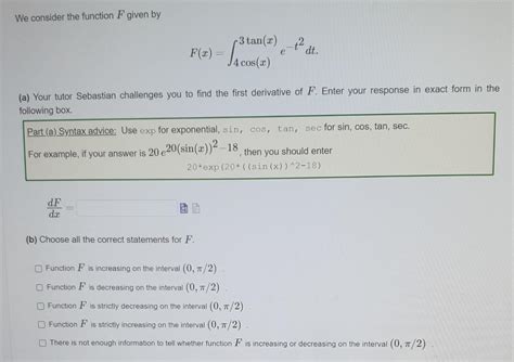 Solved We Consider The Function F Given By Chegg