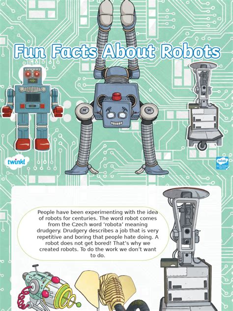 Za Nst 1737277072 Robotics And Coding Fun Facts About Robots Powerpoint Ver 2 Pdf Robot