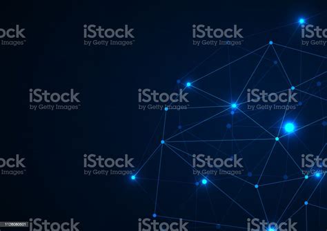 연결 점 들과 라인 추상 기술 배경입니다 데이터 및 기술 개념입니다 인터넷 네트워크 연결 0명에 대한 스톡 벡터 아트 및 기타 이미지 Istock