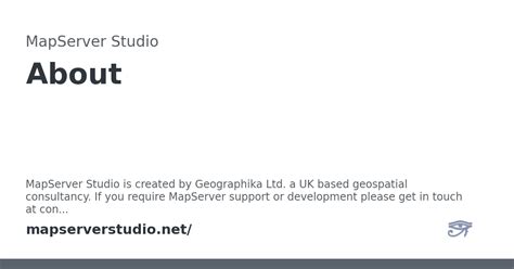 About MapServer Studio
