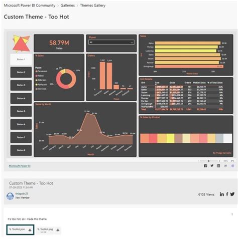 Power Bi Themes Examples How To Design With Json File