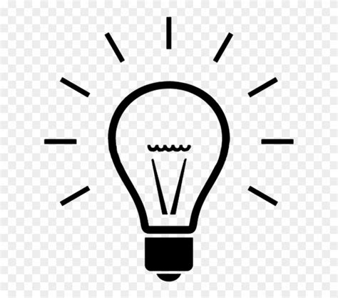 Clipart Excellent Light Bulb Black And White File Simple Creative