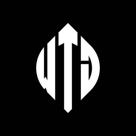 Diseño De Logotipo De Letra De Círculo Wtj Con Forma De Círculo Y