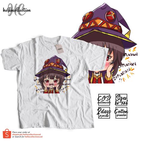 Konosuba Megumin Design 01 Anime Shirt Hellocollectioncod Shopee