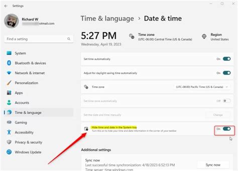 How To Show Or Hide Time And Date In The System Tray On Windows 11