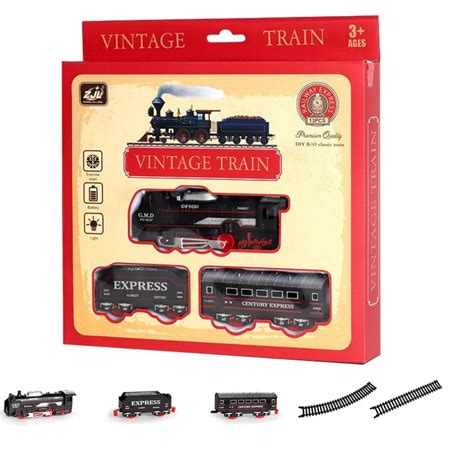 Gqtwoy Assembling Electrokinetic Train Track Lights Dinosaur Theme Toy